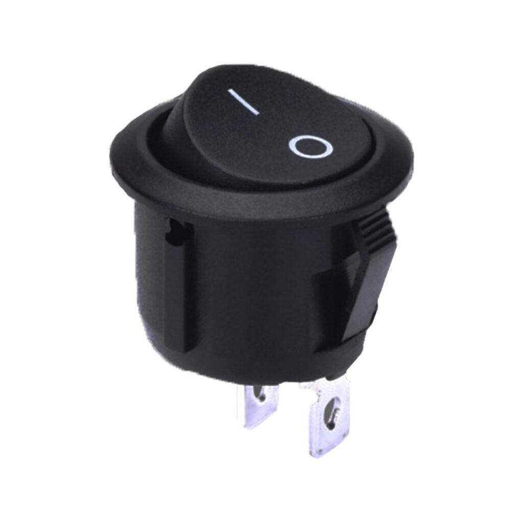 Rocker Switch – SPST 6A 250V Round by Ekastore – EkaStore.in